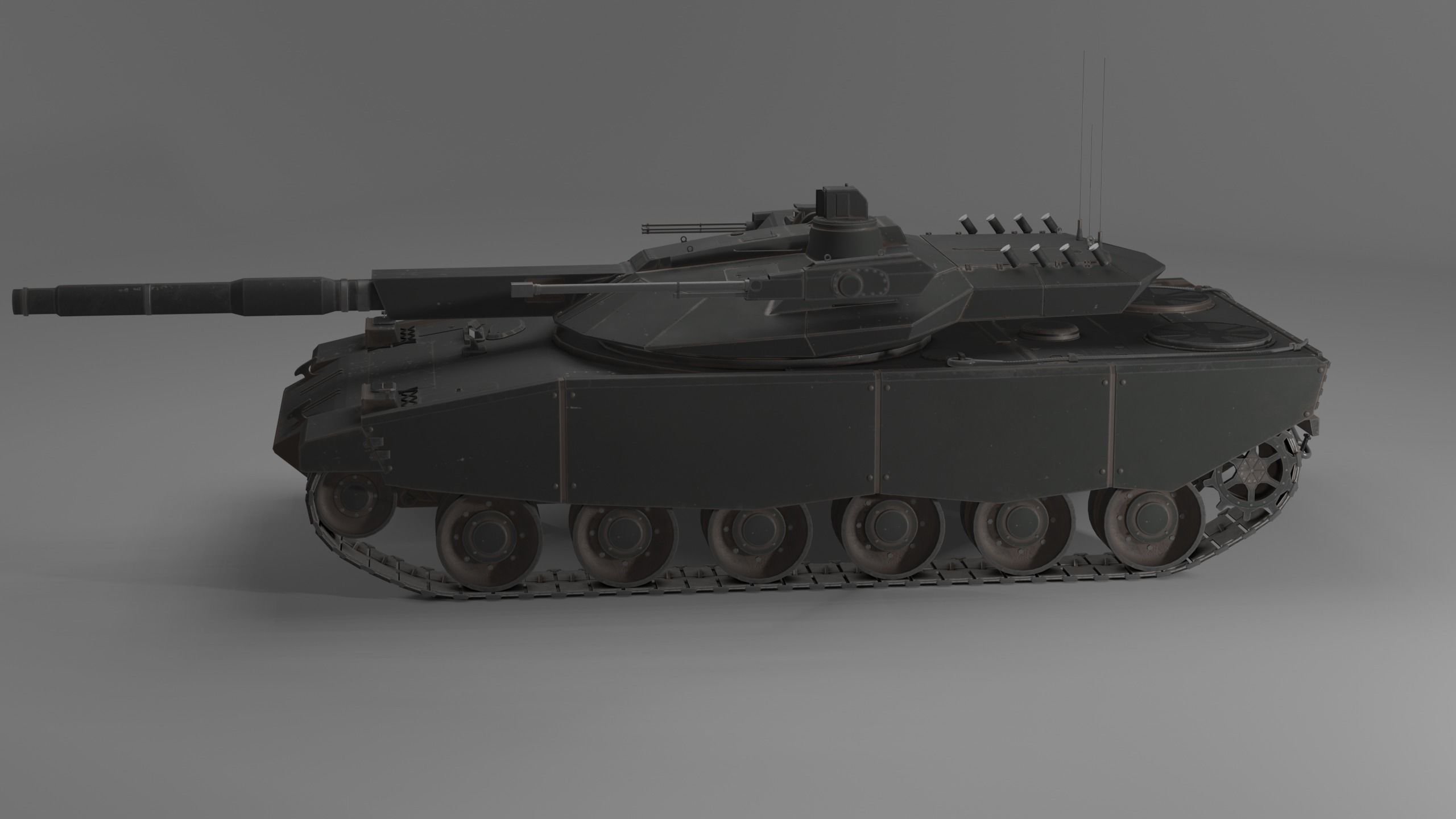 3D model Modern MBT T-118 Jaguar VR / AR / low-poly | CGTrader