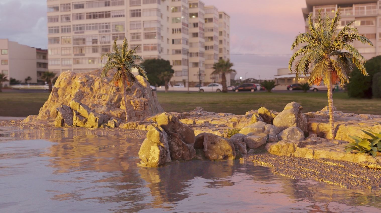 Realistic Beach 3D Model With textures Complete realistic 3D model ...