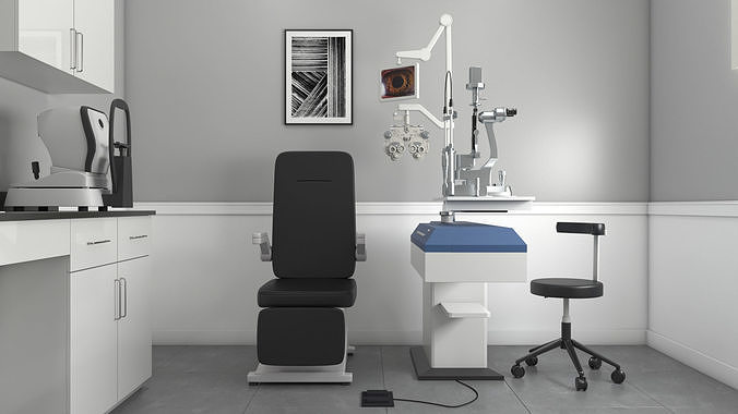 Eye Clinic Ophthalmologist 3D model | CGTrader