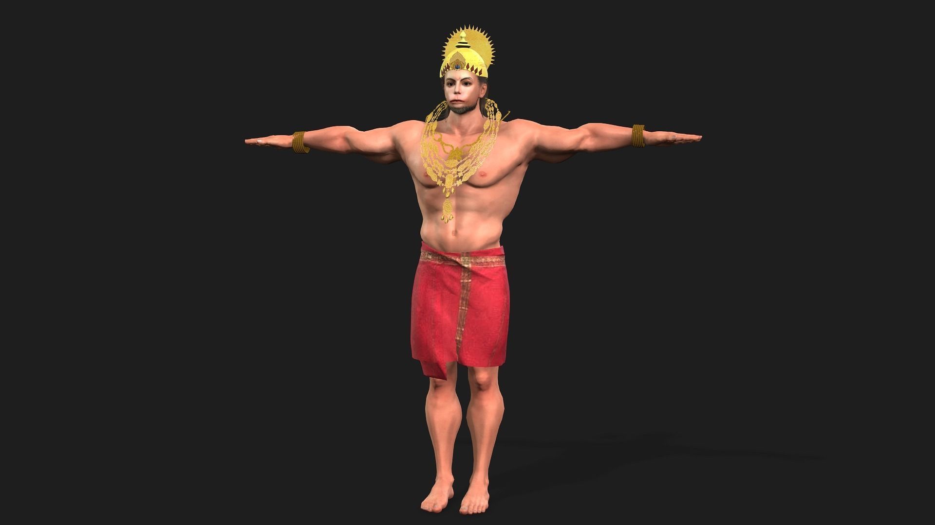 Hanuman God 3D model | CGTrader