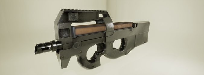 3D model FN-90 gun VR / AR / low-poly | CGTrader