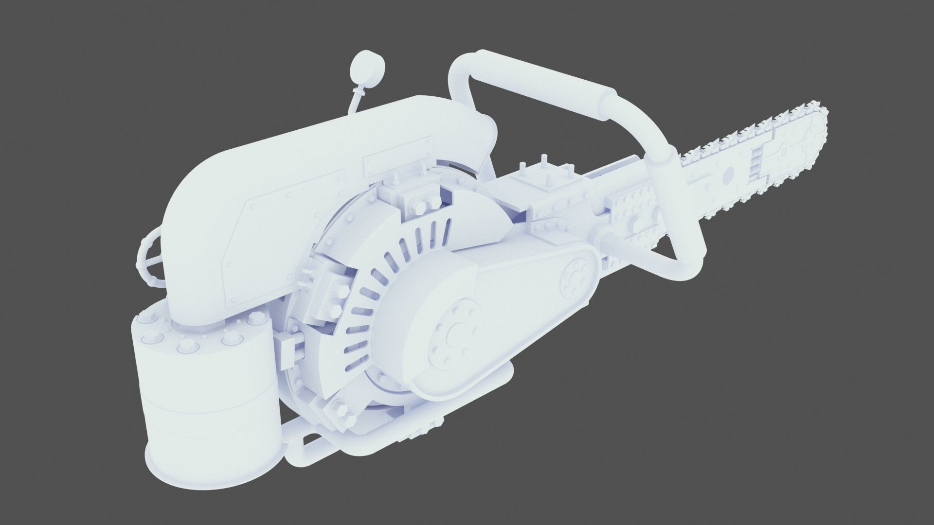 Steam ChainSaw 3D model | CGTrader