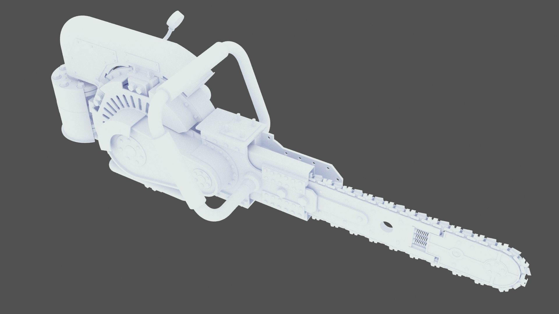 Steam ChainSaw 3D model | CGTrader