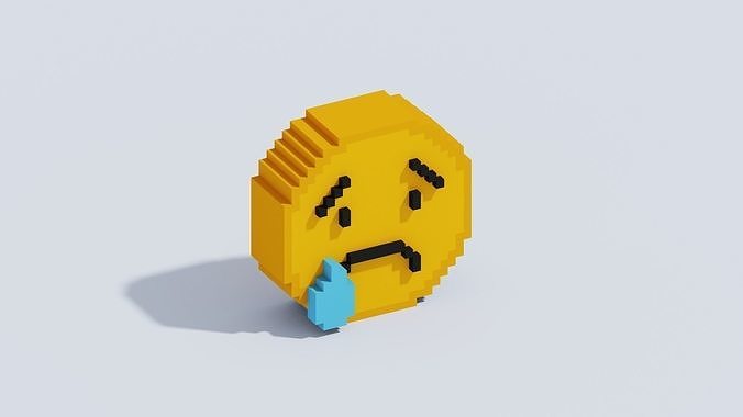 3D model Voxel Emoji T2 VR / AR / low-poly | CGTrader