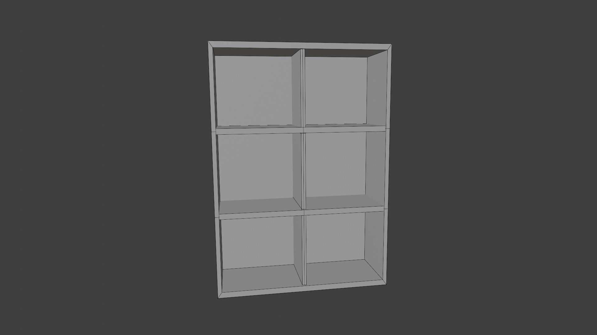 3D model Simple Lowpoly Bookshelf VR / AR / low-poly | CGTrader