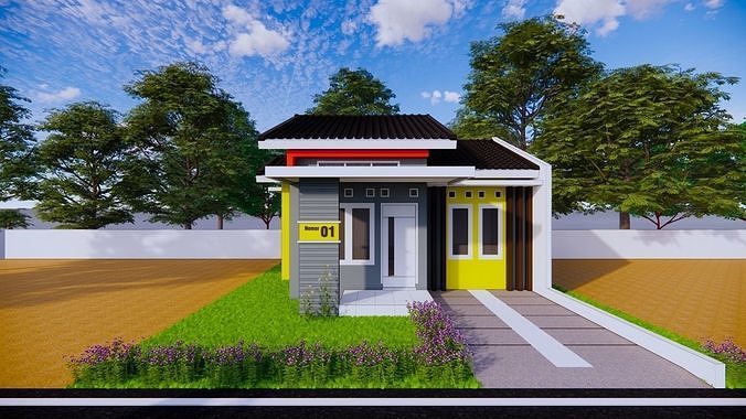 house type 36 minimalist 3D model | CGTrader