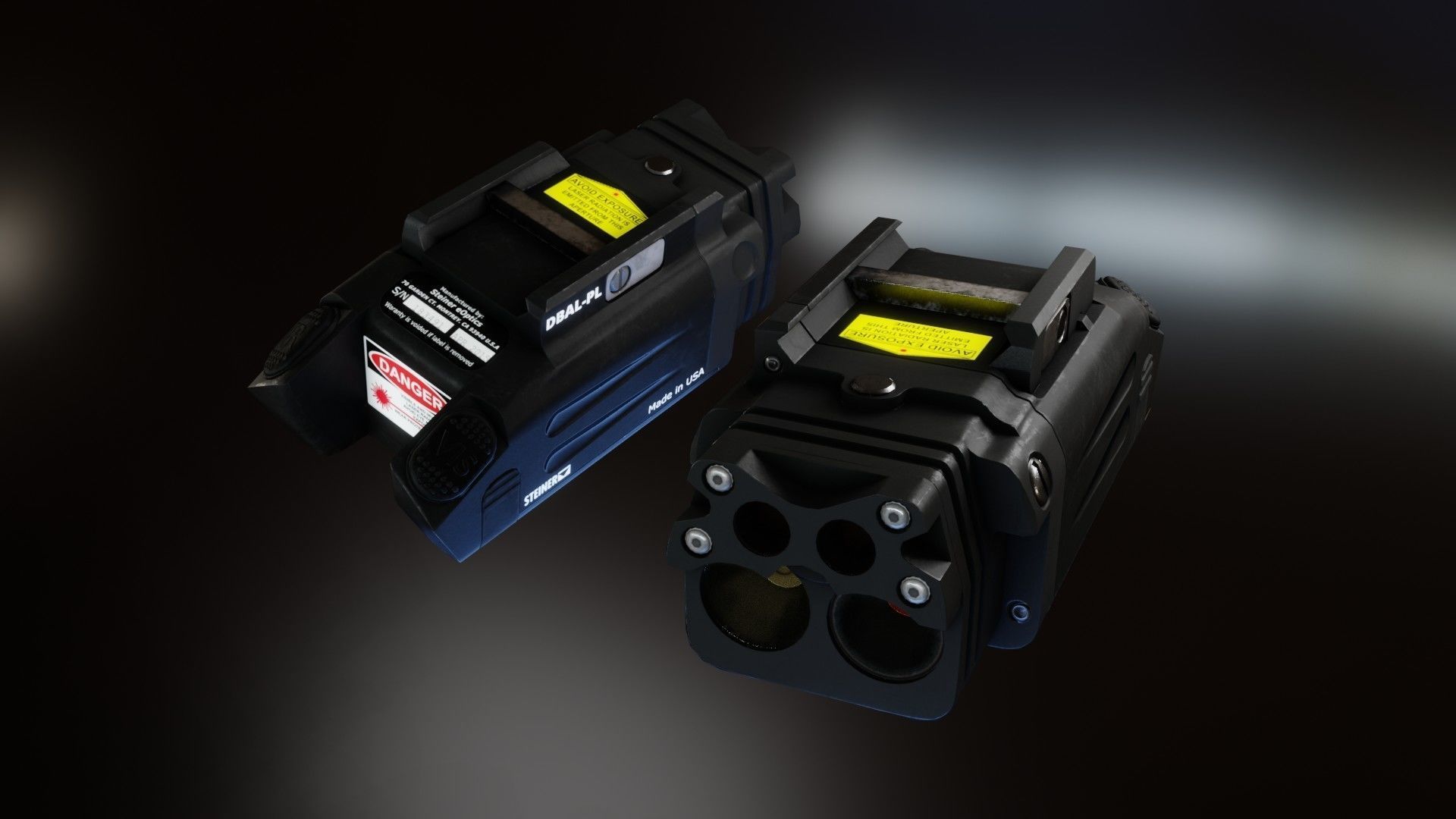 3D model Steiner DBAL-PL laser pistol light VR / AR / low-poly | CGTrader