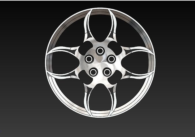 Alloy rims 3D model | CGTrader