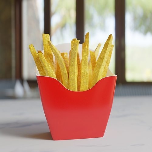 3D model French Fries VR / AR / low-poly | CGTrader