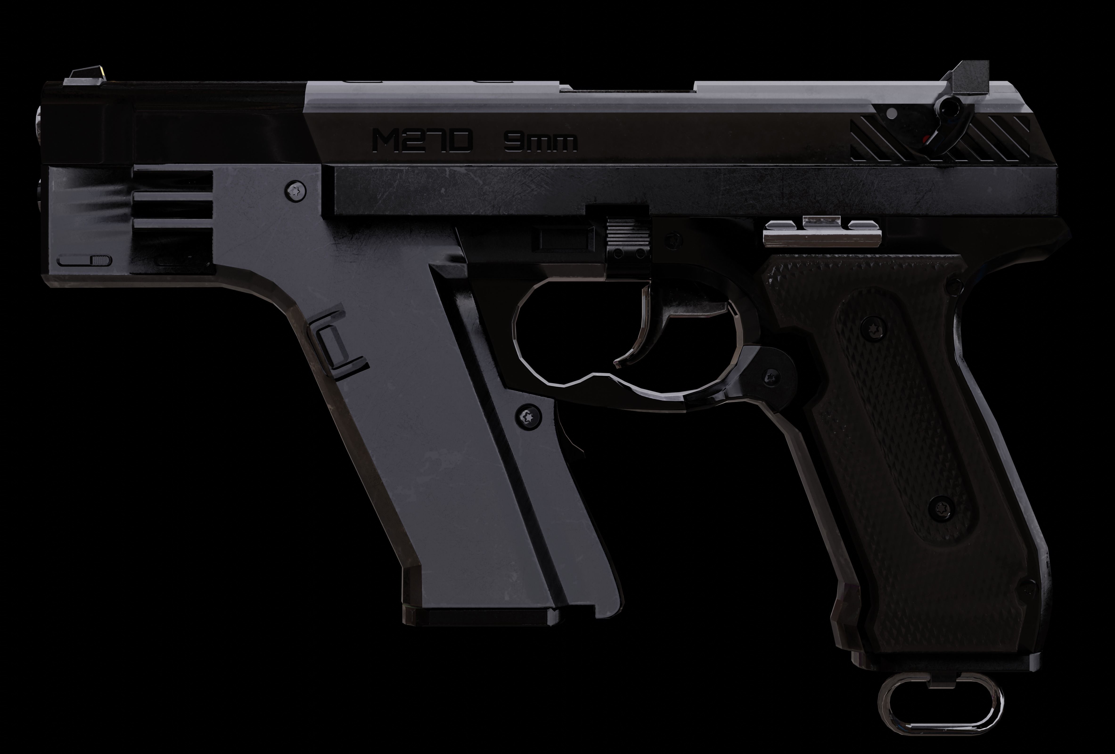 3D model Lowpoly Double Mag Smg 4K PBR Game-ready Model VR / AR / low ...