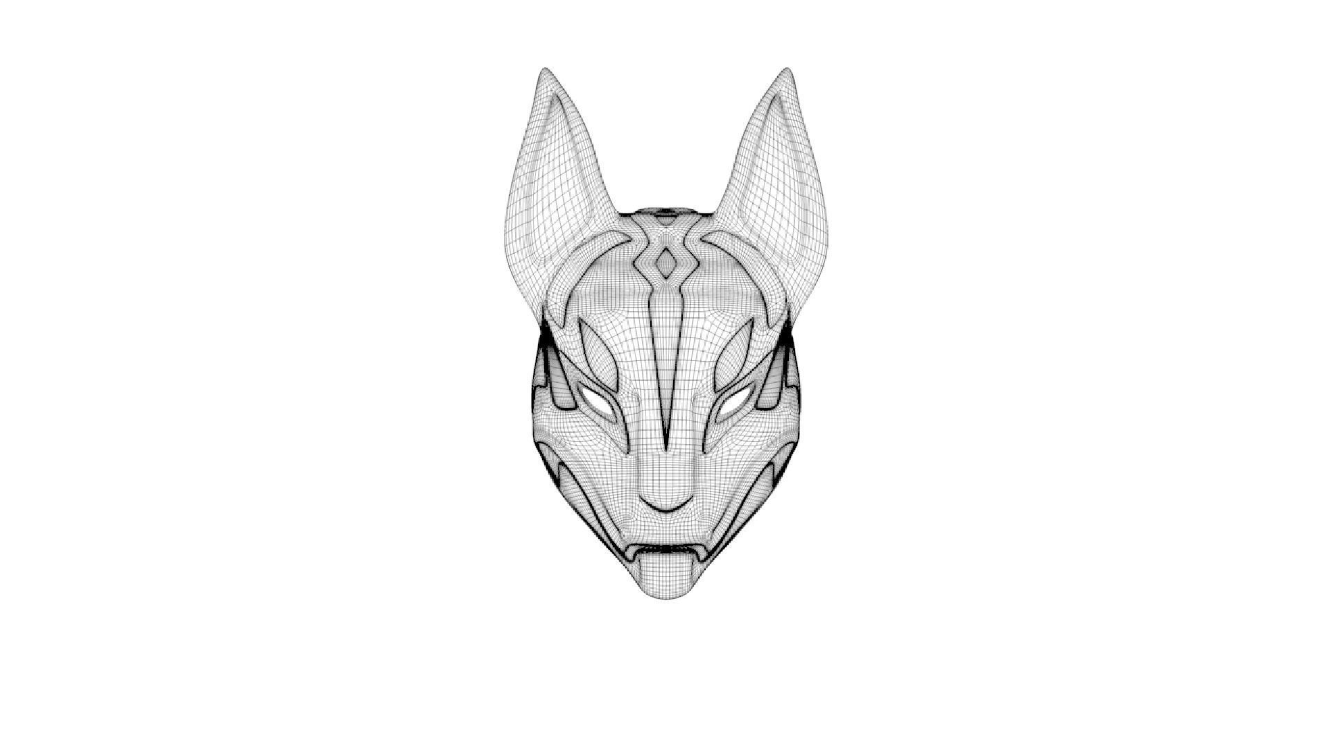 Fox mask 3D model | CGTrader