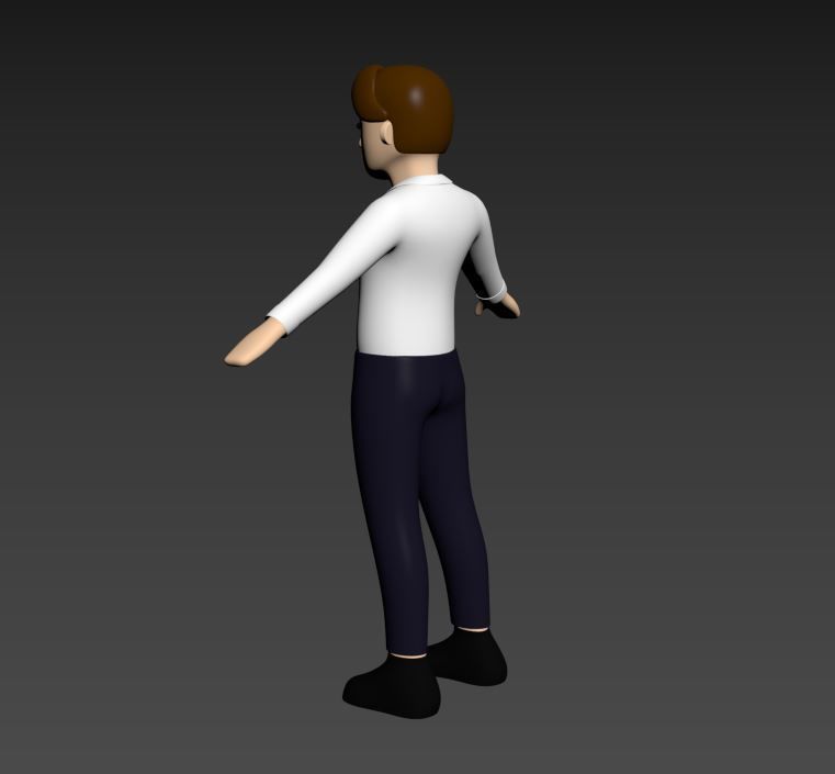 3D model man low-poly character VR / AR / low-poly | CGTrader
