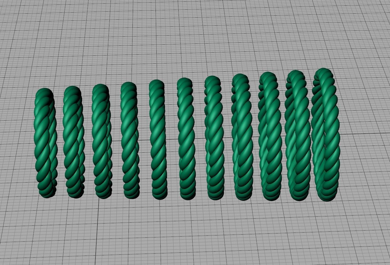 Twisted Rope Wedding Ring Stackable Ring 3dmodel 3D model 3D printable ...