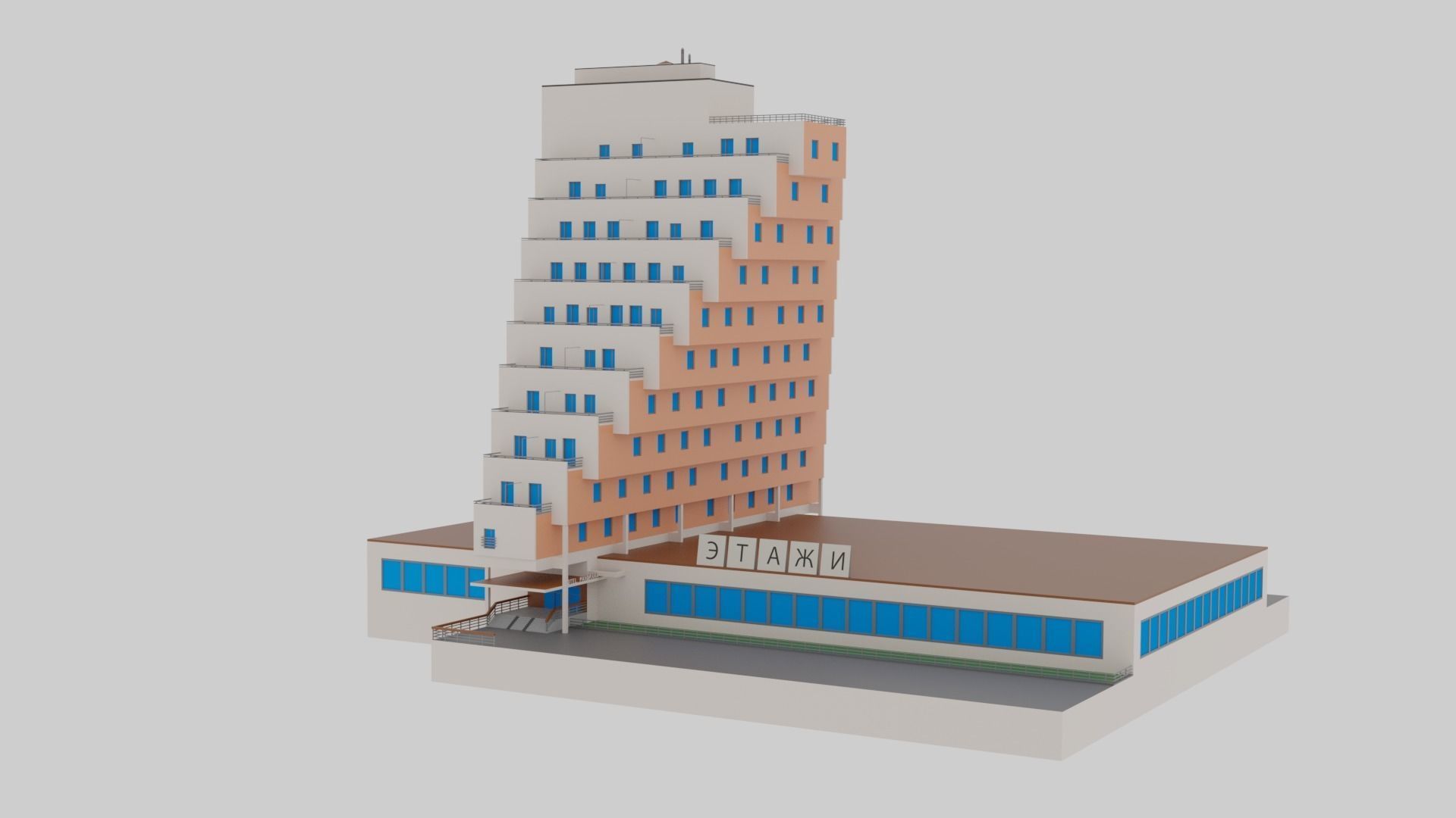 Hotel Panorama from Molchat Doma free 3D model 3D printable | CGTrader