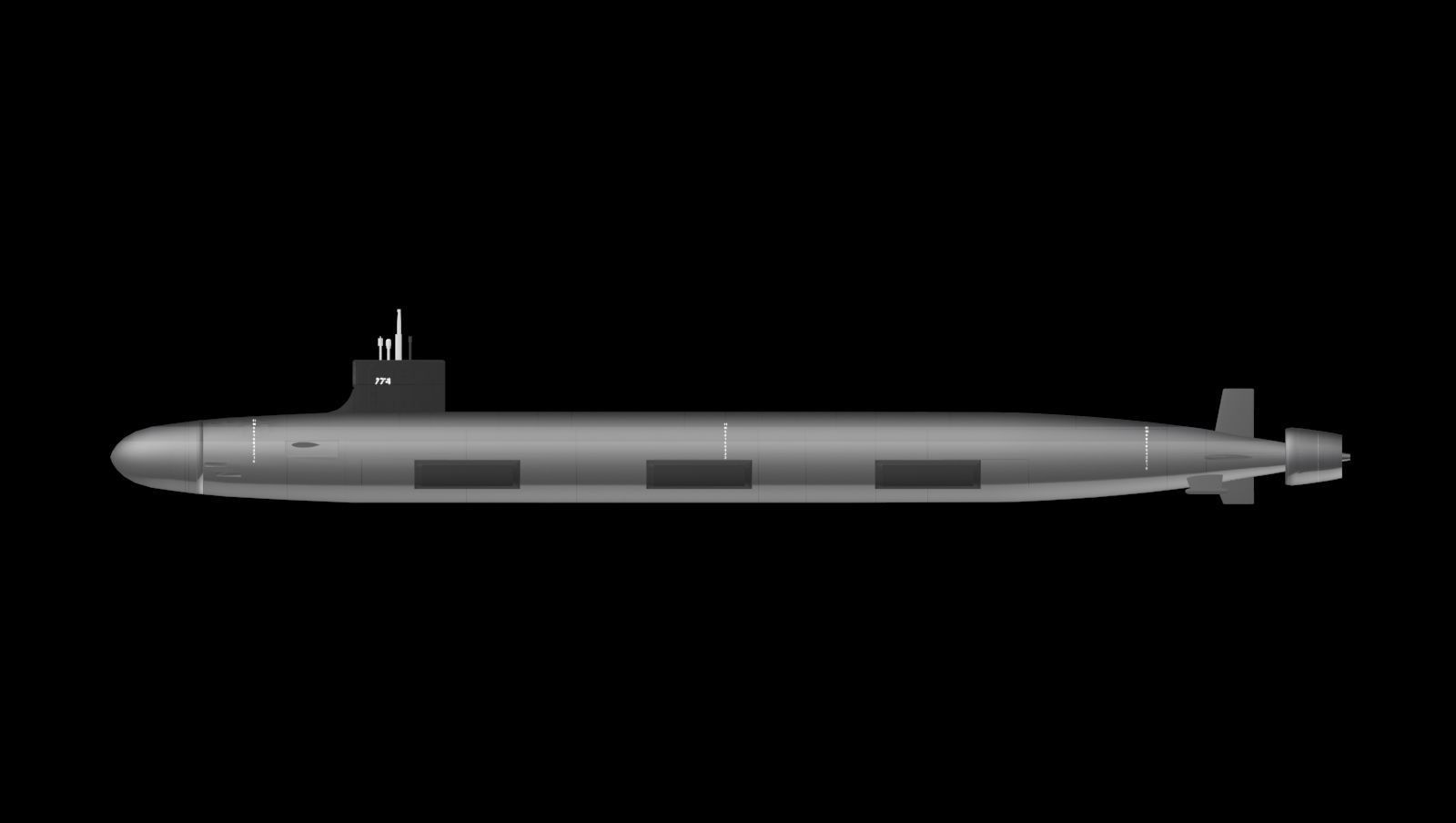 Virginia class SSN 775 USS Texas 3D model rigged | CGTrader