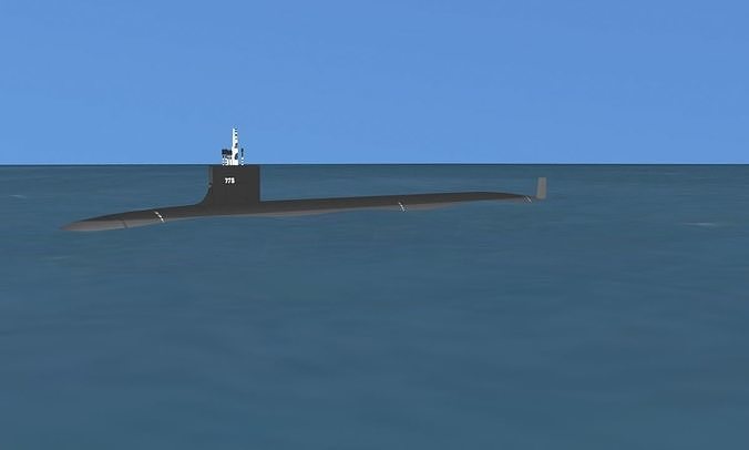 Virginia class SSN 775 USS Texas 3D model rigged | CGTrader