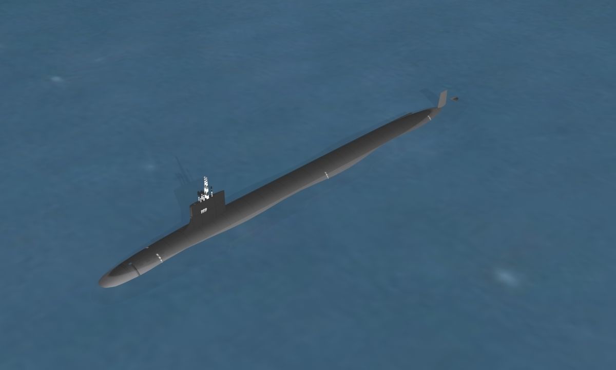 Virginia class SSN 777 USS North Carolina 3D model rigged | CGTrader