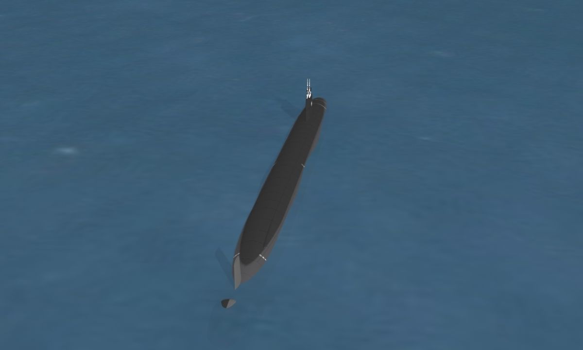 Virginia class SSN 777 USS North Carolina 3D model rigged | CGTrader