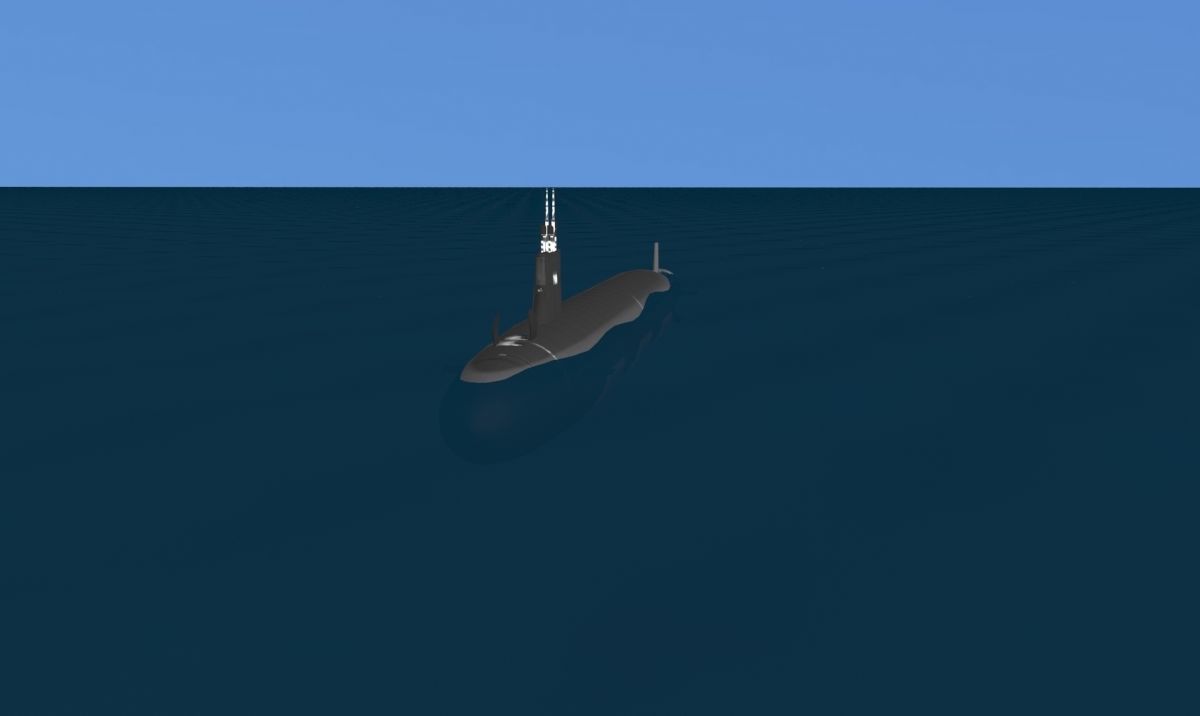 Virginia Class SSN 788 USS Colorado 3D model rigged | CGTrader