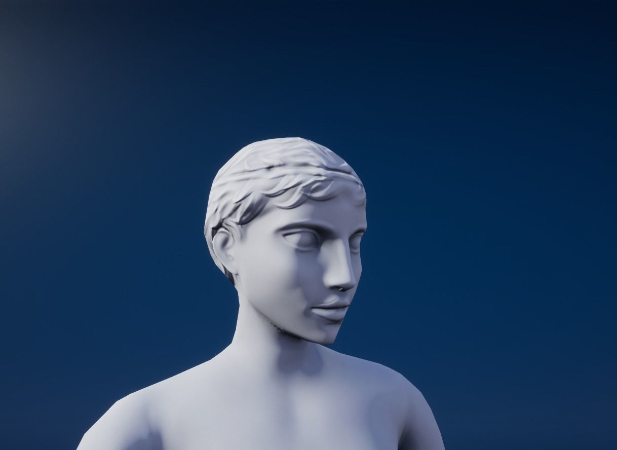3D model Greek Statue Stylized 03 VR / AR / low-poly | CGTrader