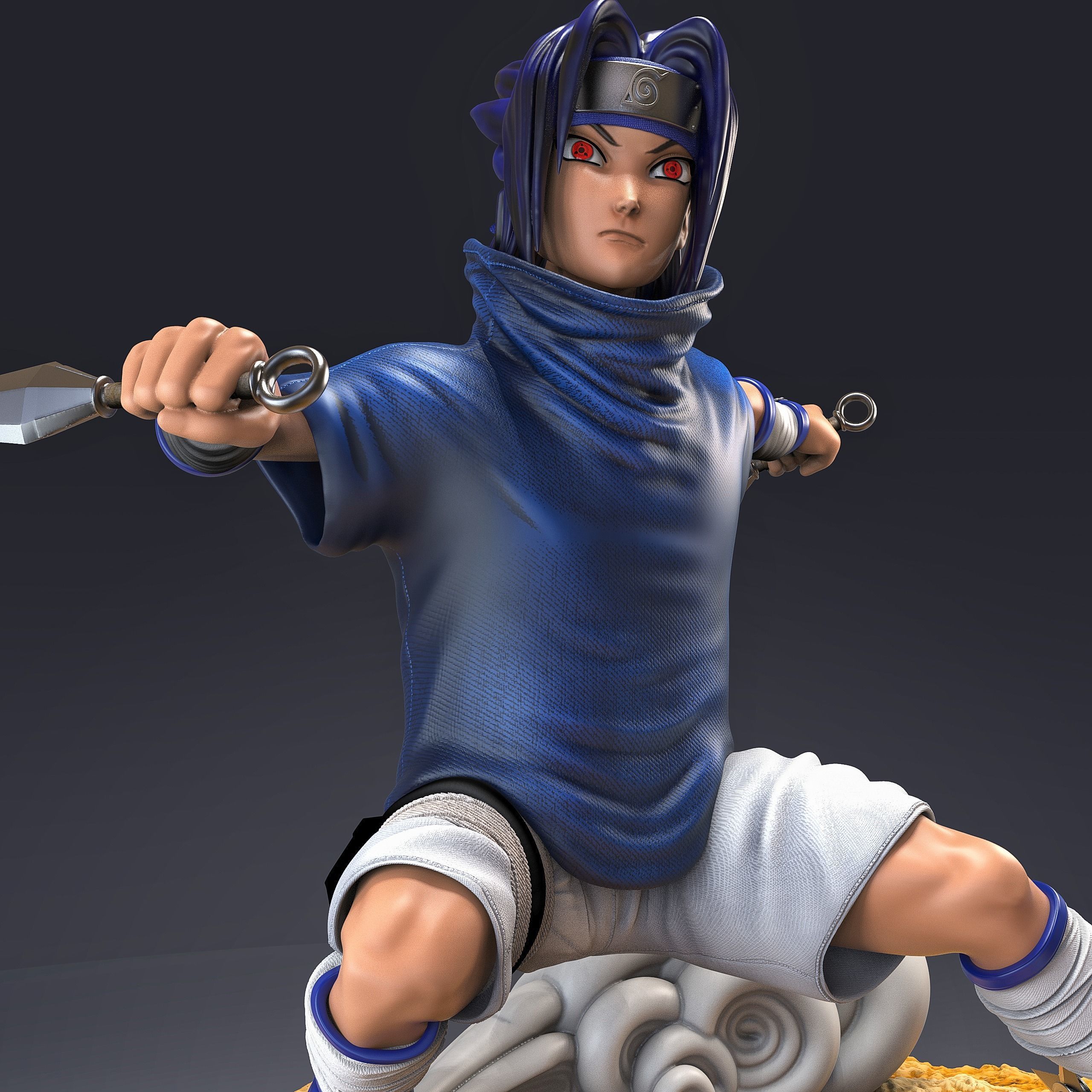 Sasuke Uchiha 3D model 3D printable | CGTrader