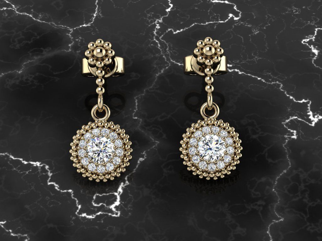 Jewelry Earring 3D model 3D printable | CGTrader