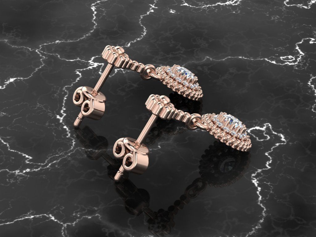 Jewelry Earring 3D model 3D printable | CGTrader