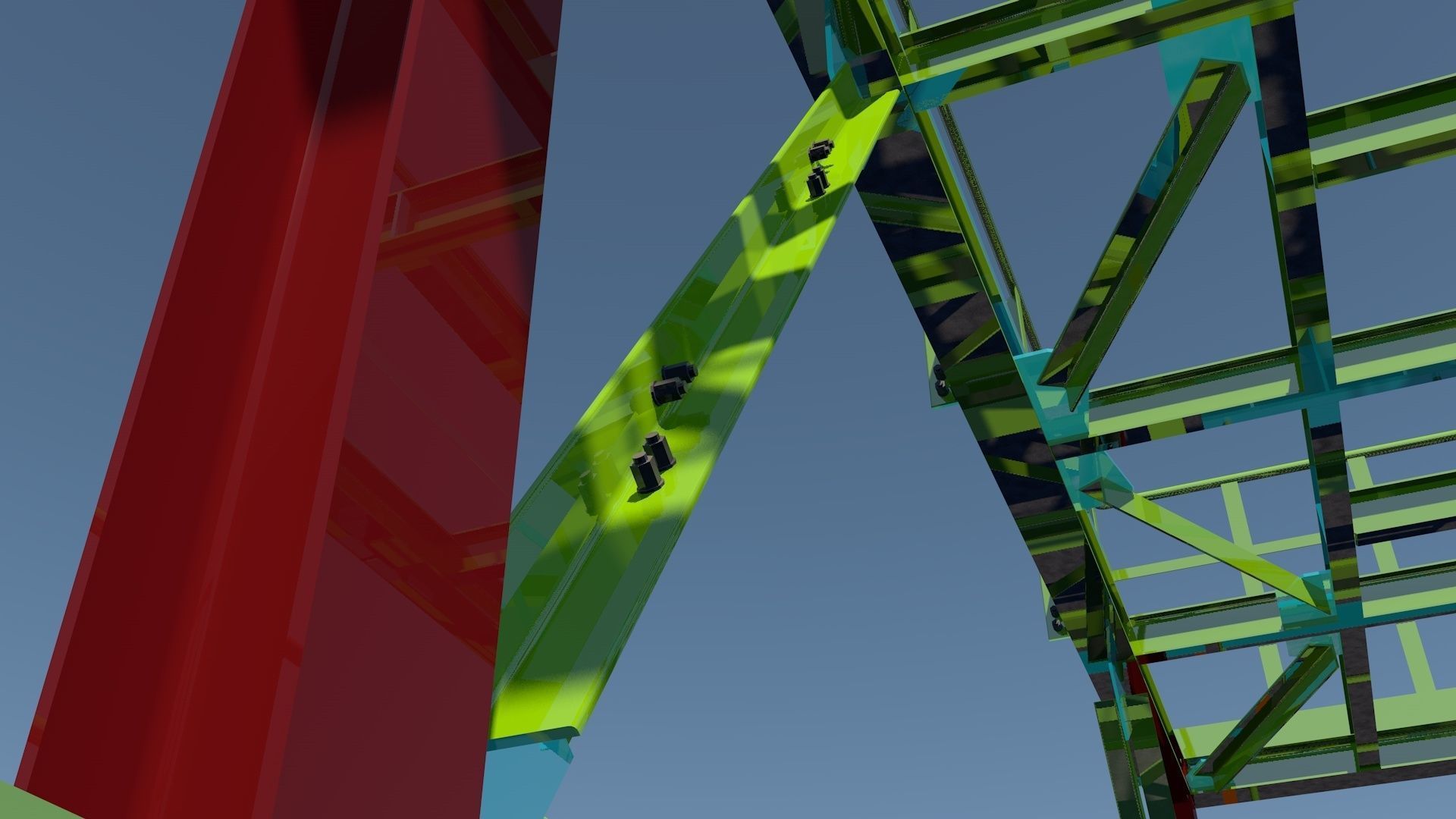 3D model Steel two-level platform VR / AR / low-poly | CGTrader