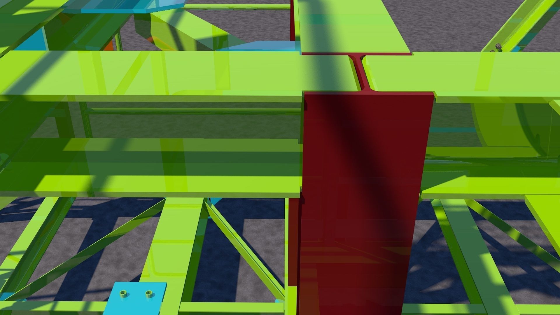 3D model Steel two-level platform VR / AR / low-poly | CGTrader