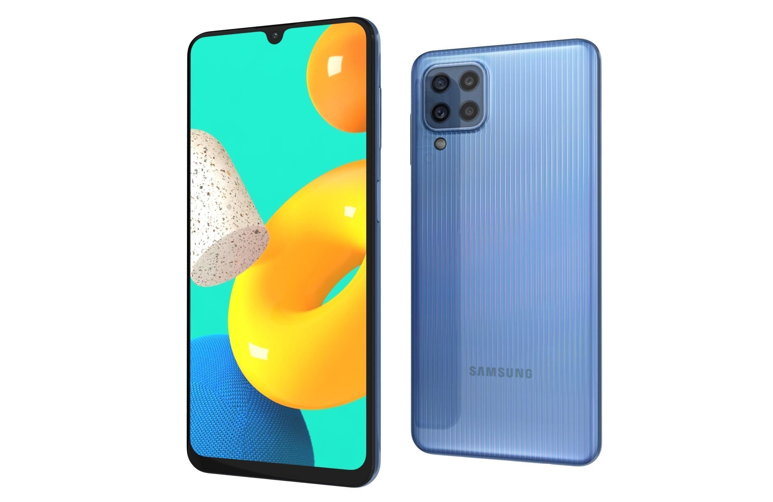 Samsung Galaxy M32 Light Blue 3D model | CGTrader