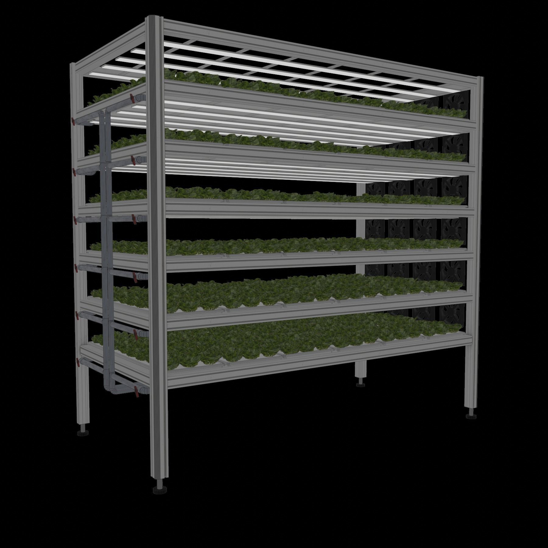 Vertical farm hydroponic 3D model | CGTrader