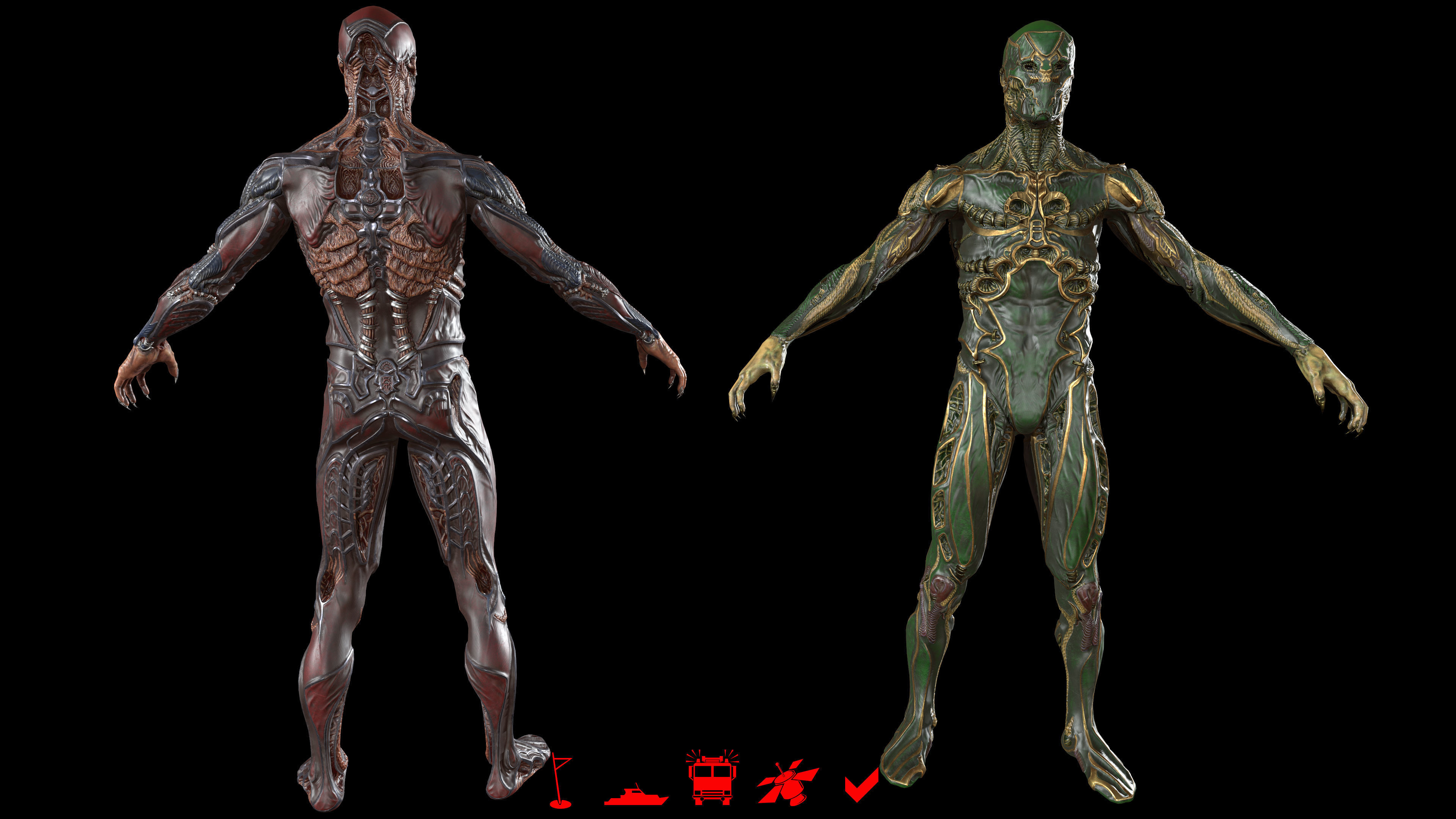 3D model Alien Hunter 2 VR / AR / low-poly | CGTrader