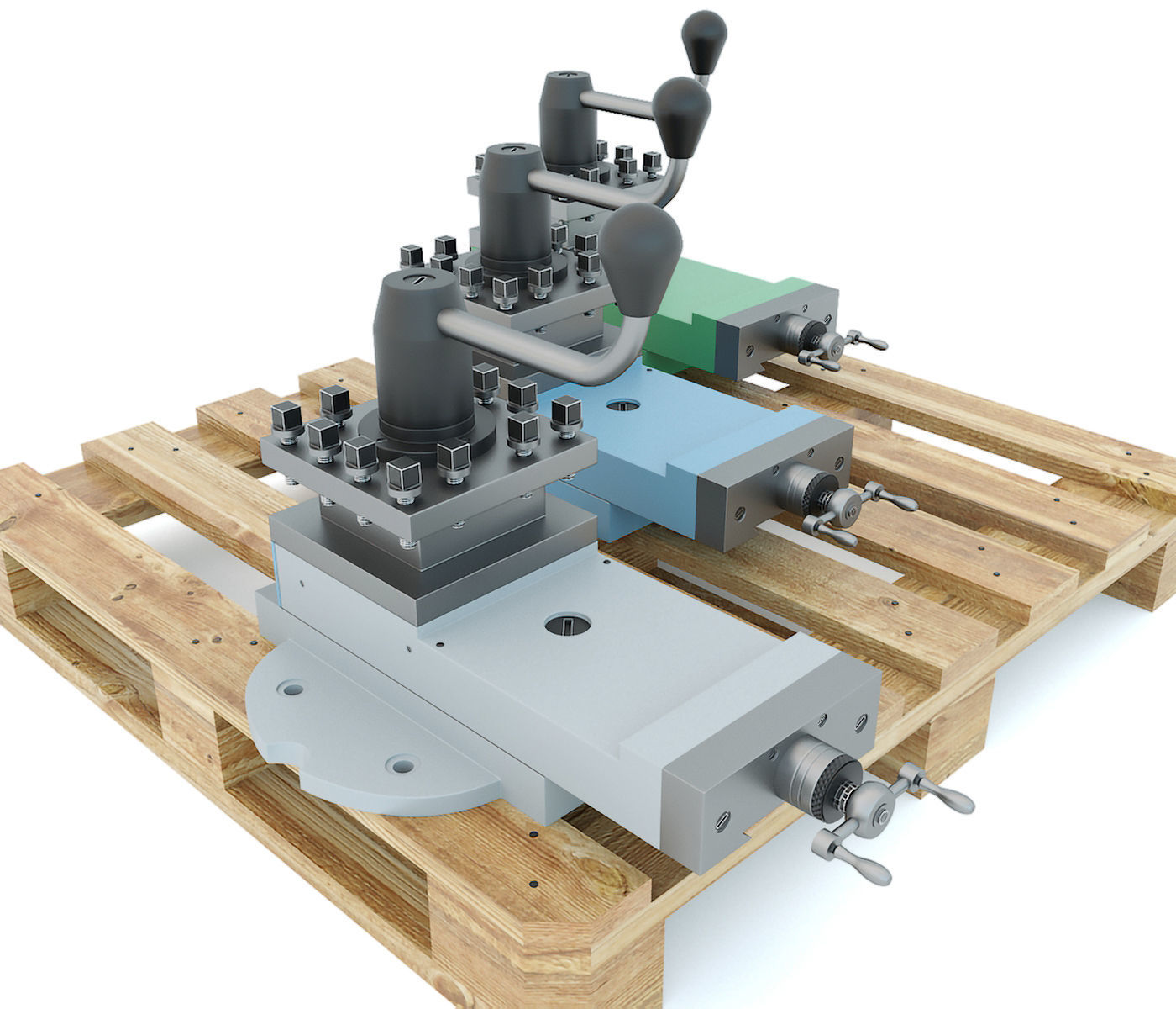 Turning Machine Tool Spare Parts - Collection 1 3D model | CGTrader