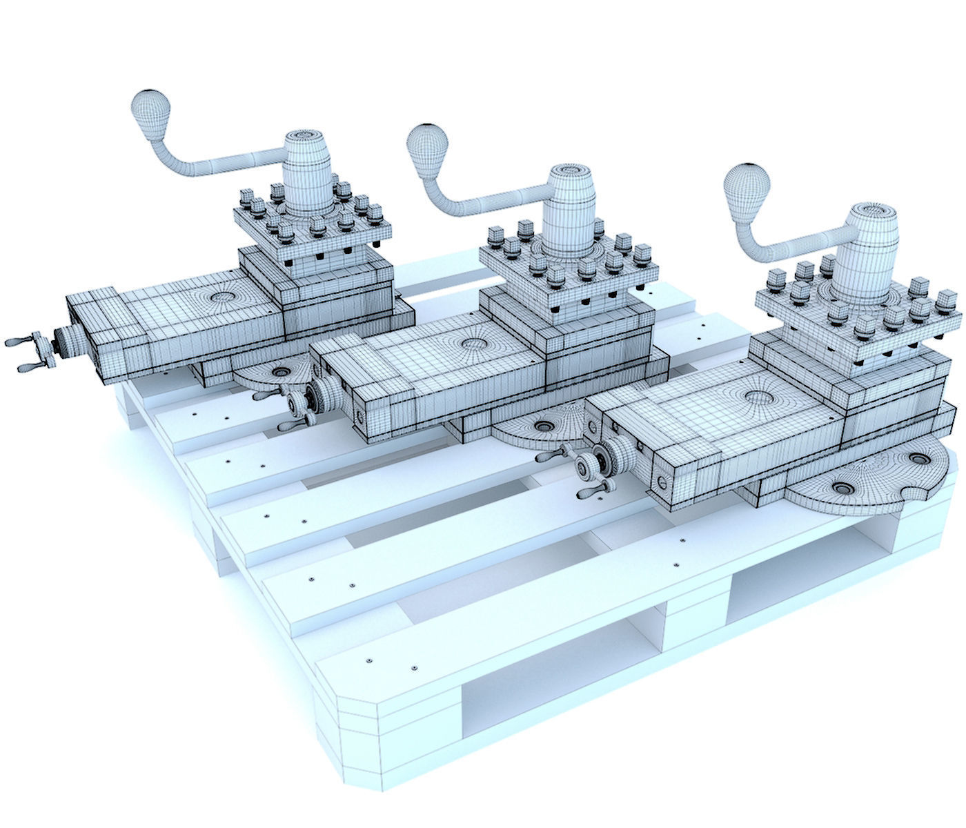 Turning Machine Tool Spare Parts - Collection 1 3D model | CGTrader