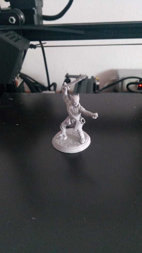 High elf paladin RPG Miniature - pre-supported STL 3D model 3D ...