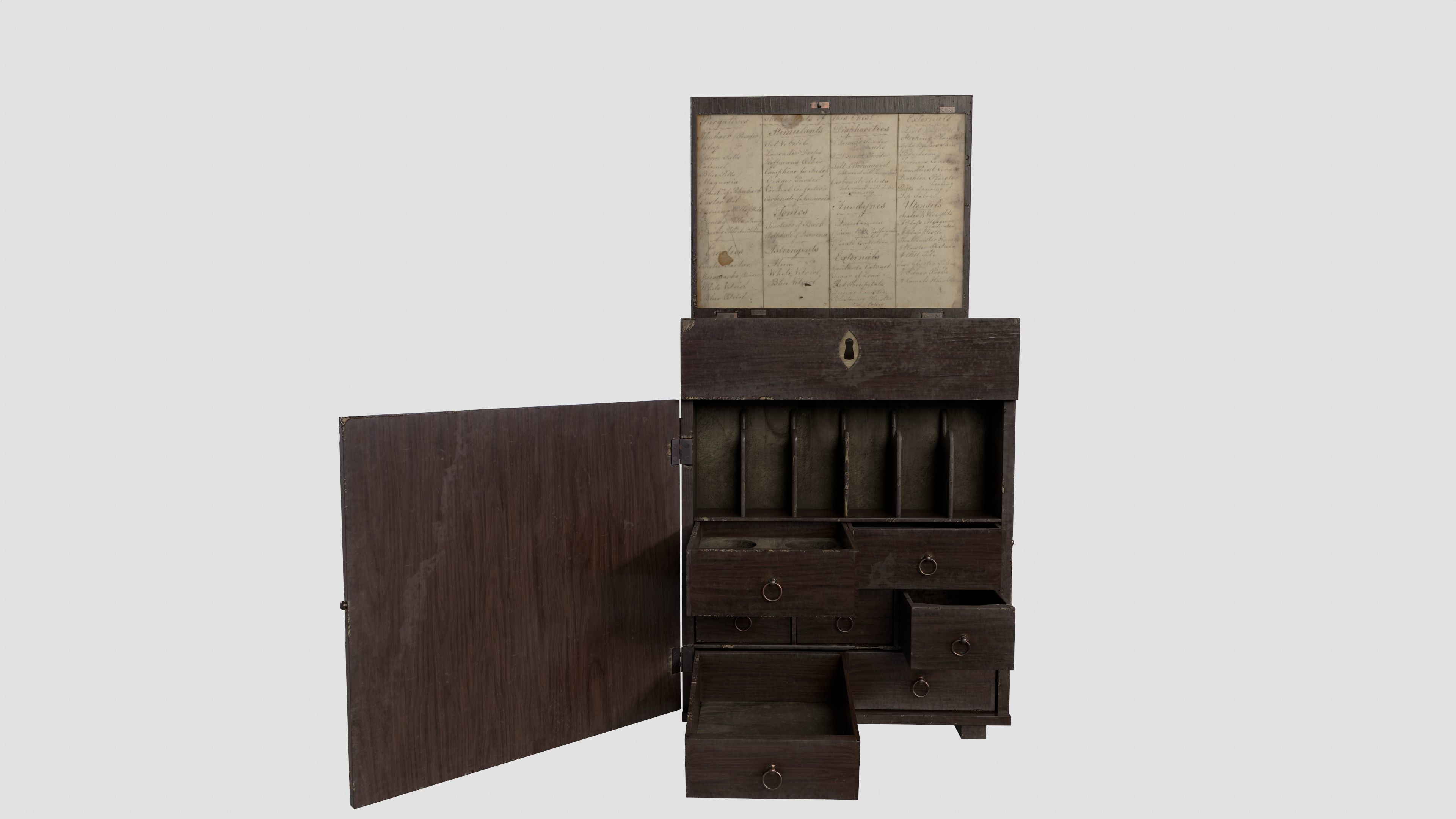 Alchemy cabinet 3D model | CGTrader