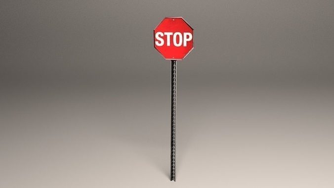 Stop Sign free VR / AR / low-poly 3D model | CGTrader