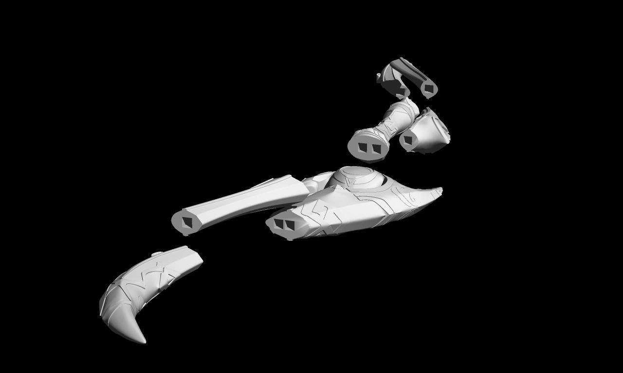 Genshin Impact Bow Prototype Crescent 3D model 3D printable | CGTrader