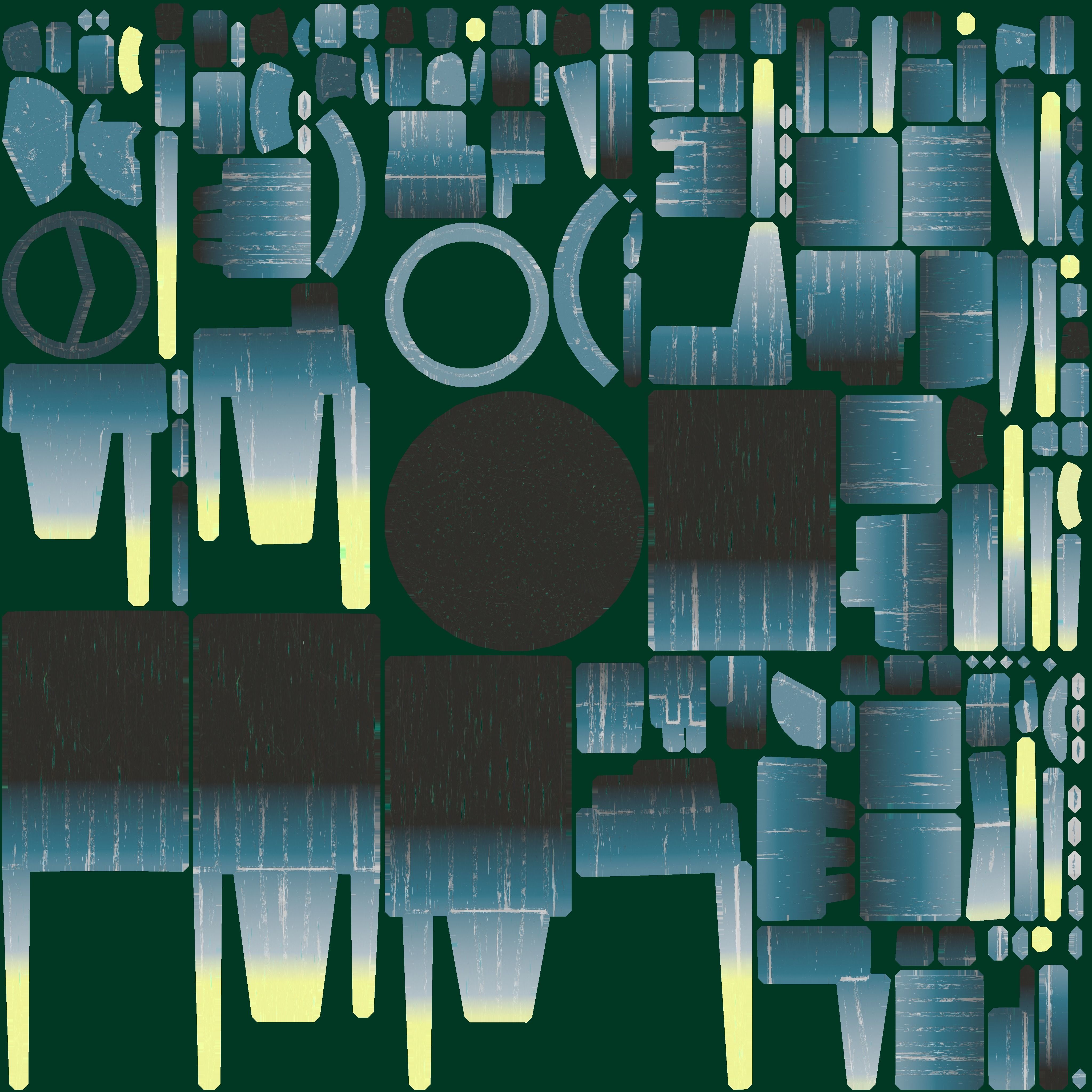 3D model Mech HUD COMPONENTS KITBASH display stand base VR / AR / low ...