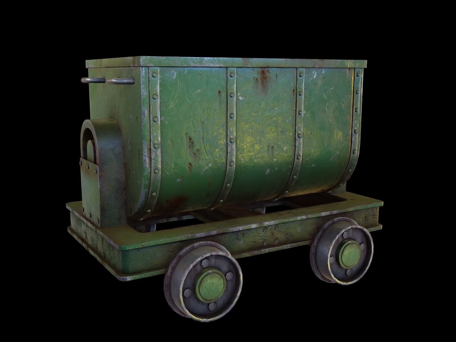 3D model Mining cart VR / AR / low-poly | CGTrader