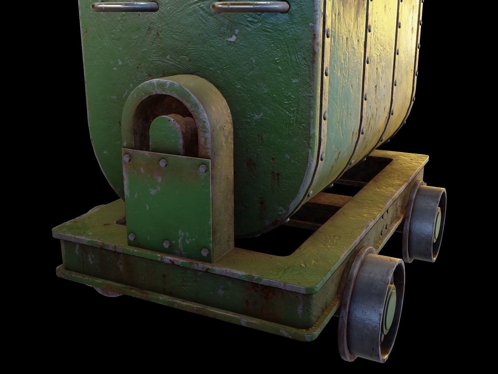 3D model Mining cart VR / AR / low-poly | CGTrader