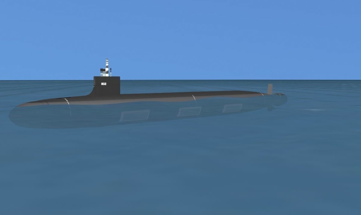 Virginia Class SSGN 802 USS Oklahoma 3D model rigged | CGTrader