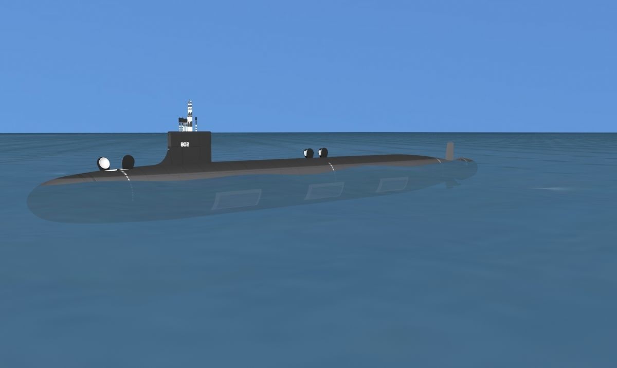 Virginia Class SSGN 802 USS Oklahoma 3D model rigged | CGTrader