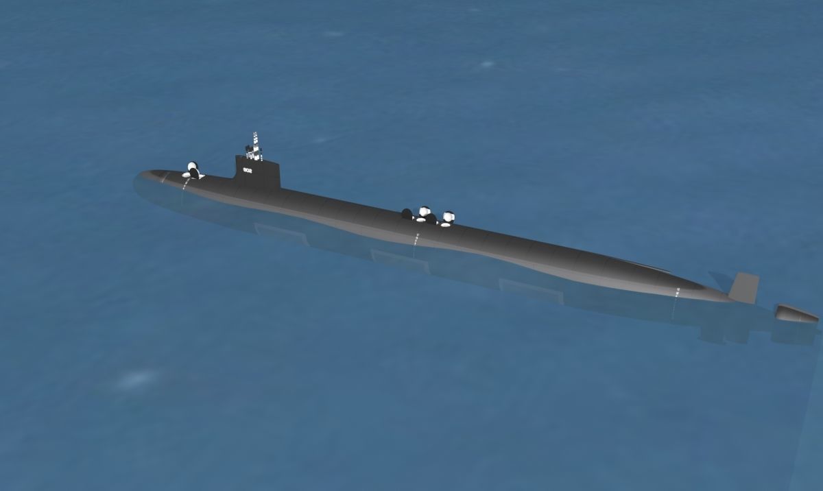 Virginia Class SSGN 802 USS Oklahoma 3D model rigged | CGTrader