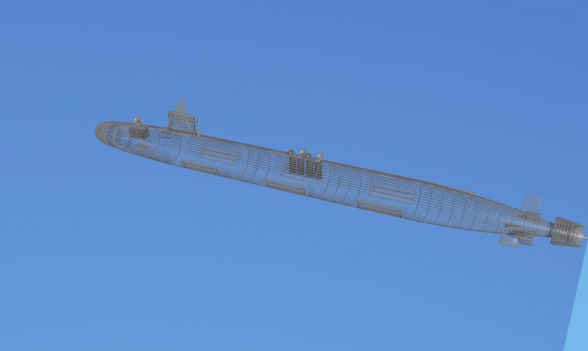 Virginia Class SSGN 802 USS Oklahoma 3D model rigged | CGTrader