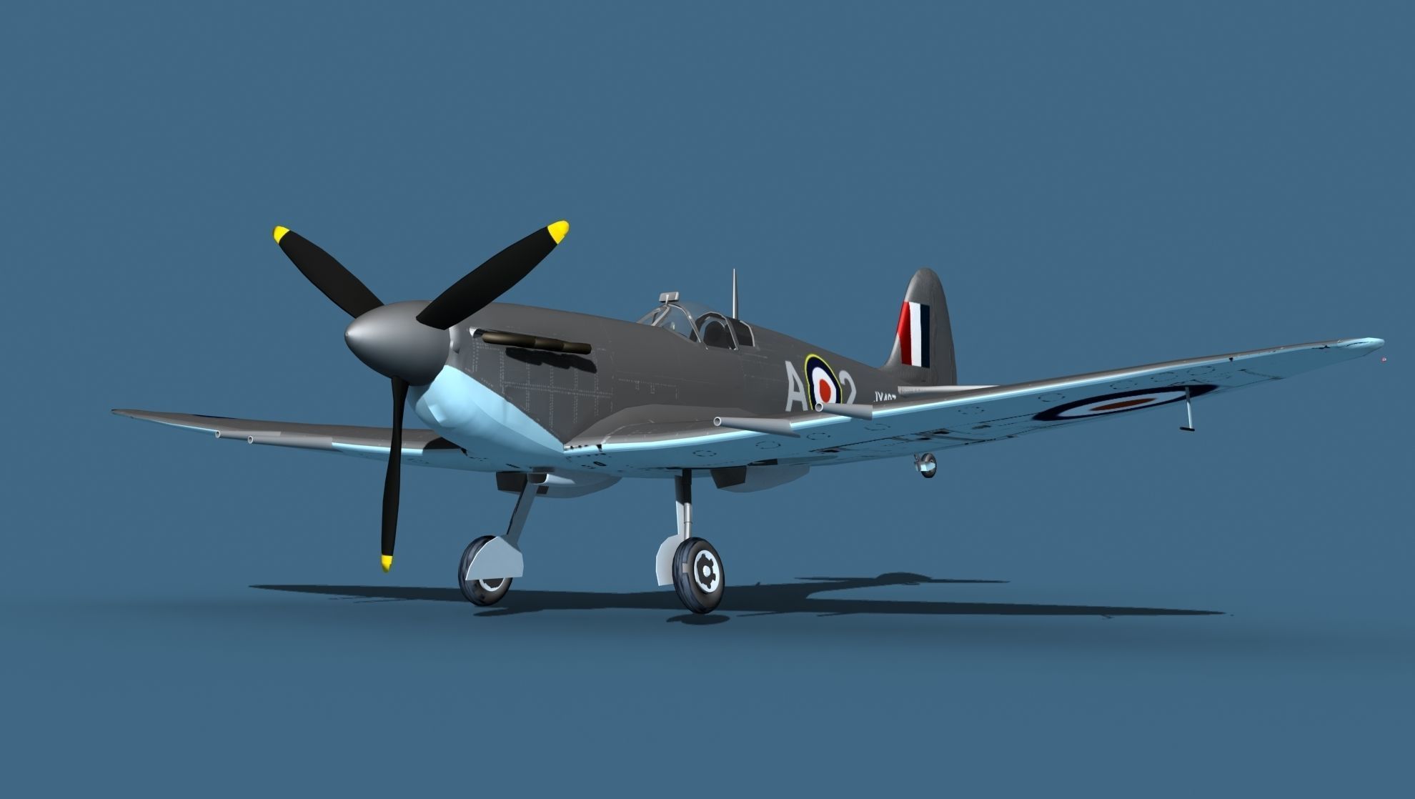 Supermarine Spitfire MkVI V04 3D model animated rigged | CGTrader