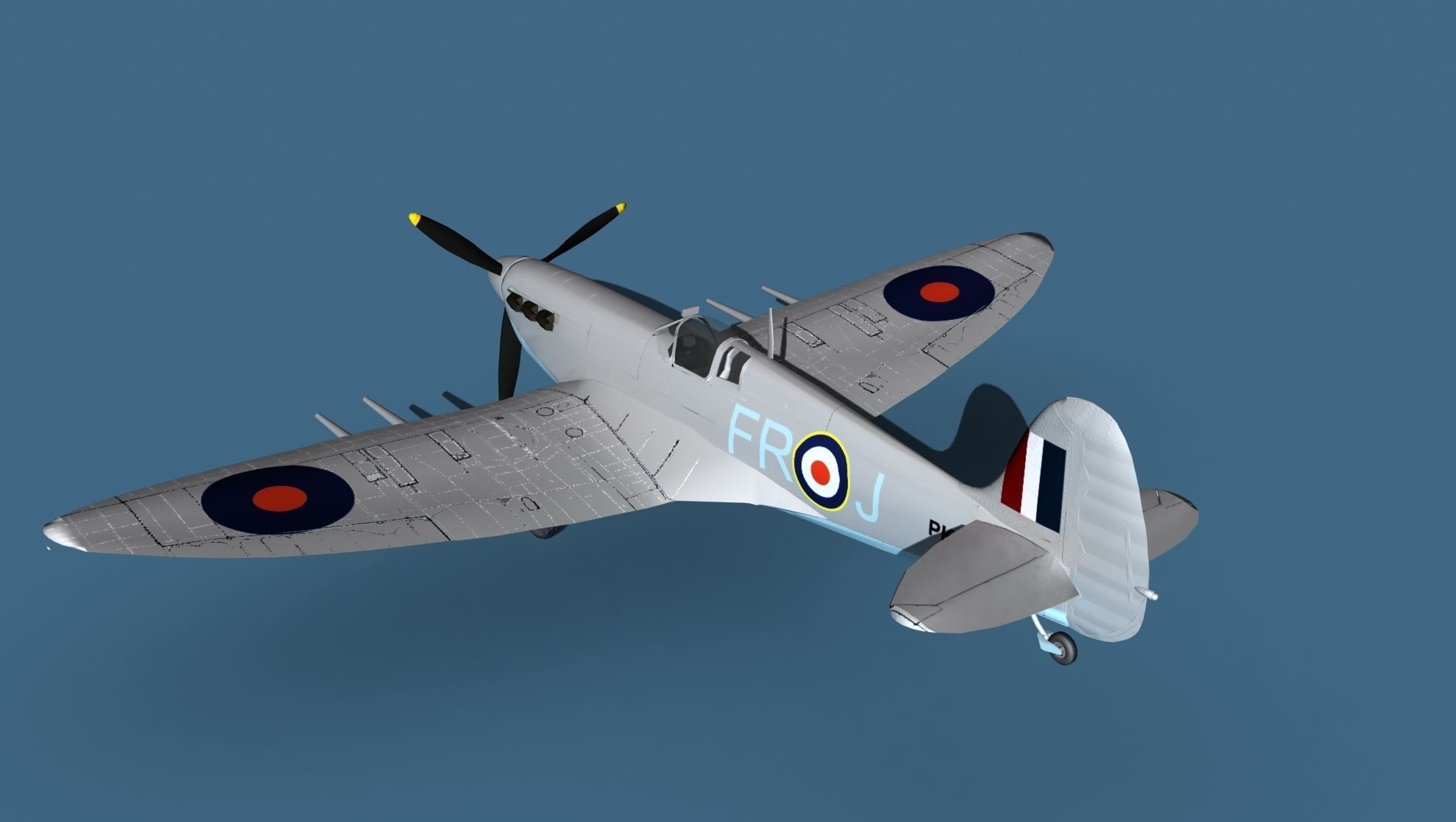 Supermarine Spitfire MkVI V05 3D model animated rigged | CGTrader