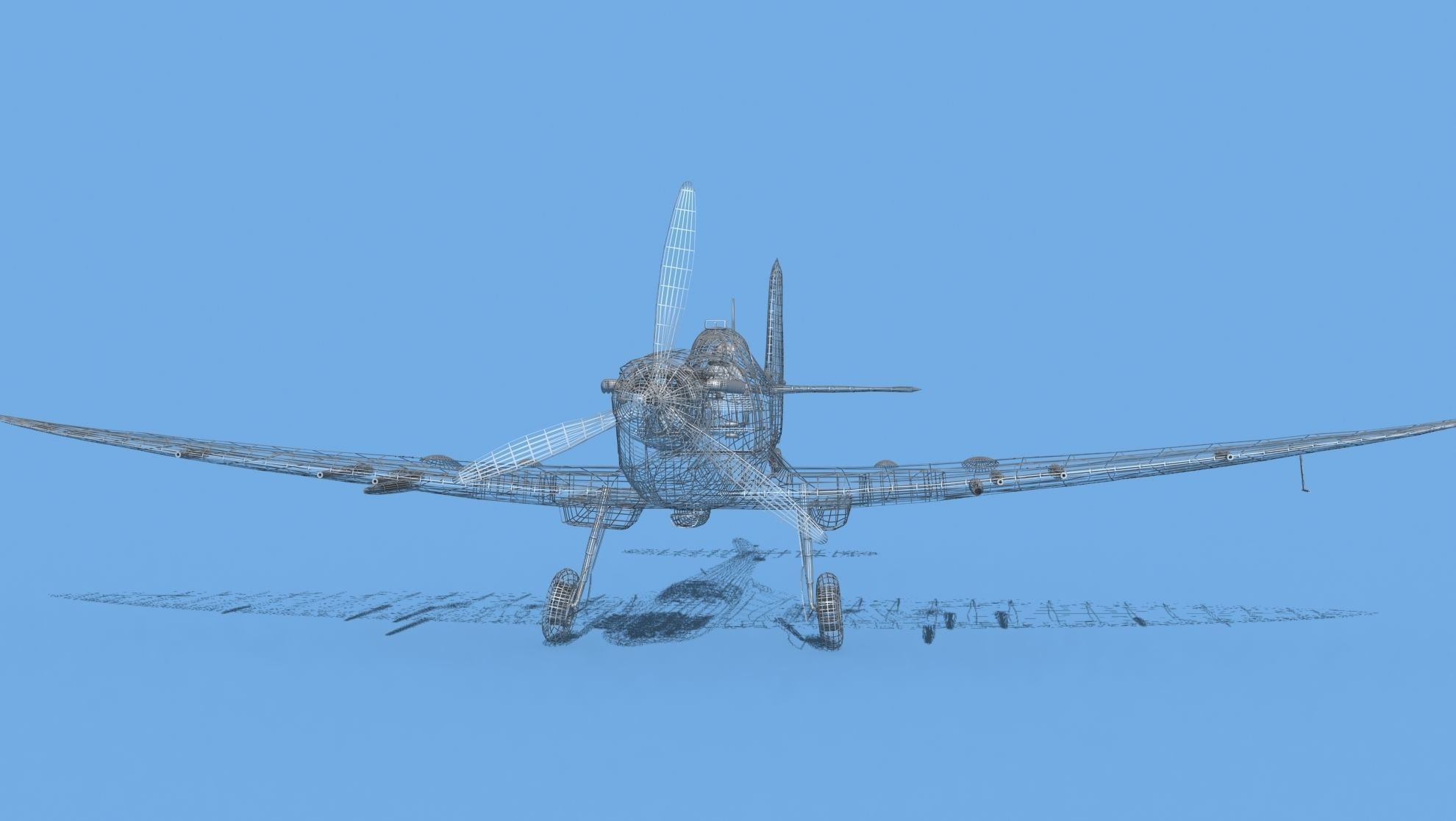 Supermarine Spitfire Mk VIIIb V05 3D model animated rigged | CGTrader