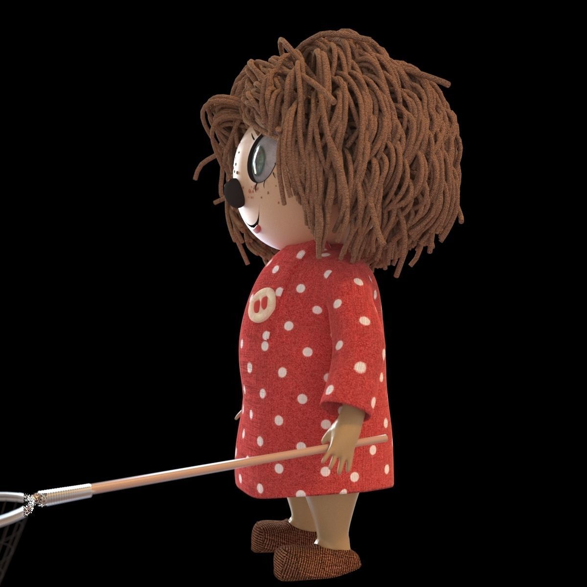 Brownie Kuzya - rigged with animation 3D model animated rigged | CGTrader