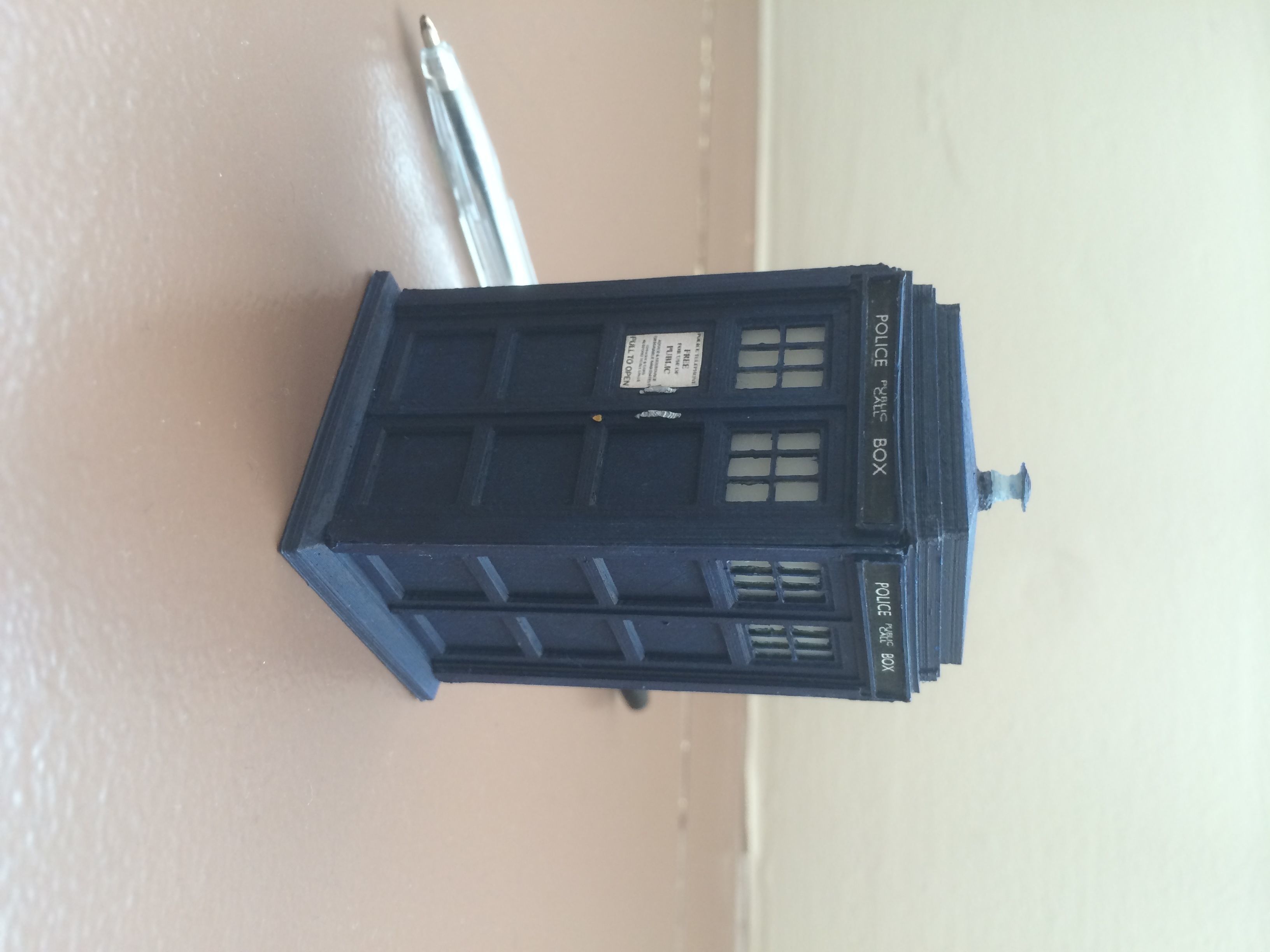 10th Doctor TARDIS highly accurate miniature free 3D model 3D printable ...